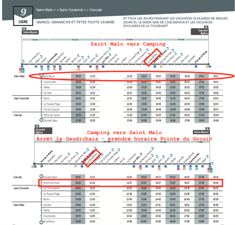 Deux lignes de bus pour visiter les environs de Cancale et Saint Malo